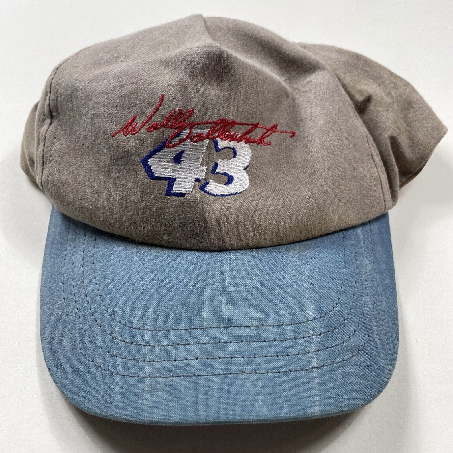 Logo Athletic Vintage 43 Wally Dallenbach Logo Snapback Hat Cap Racing ...