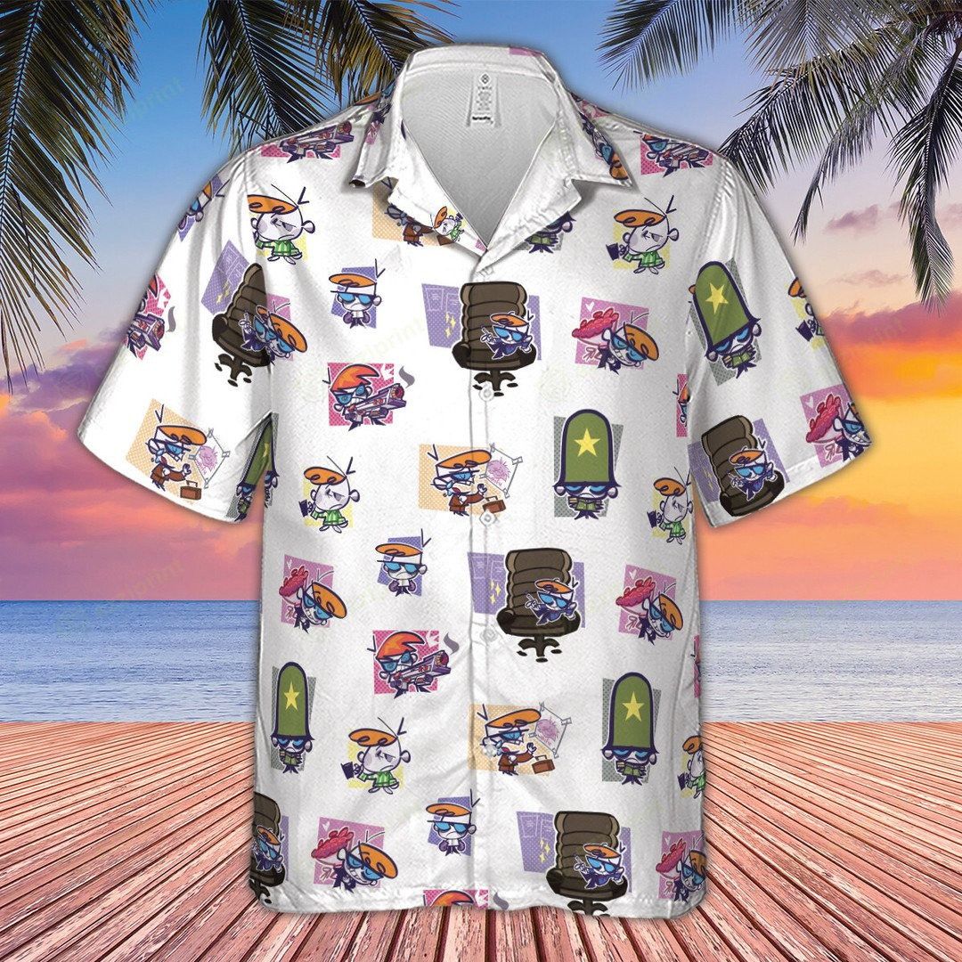 The Unbranded Brand DEXTER'S LABORATORY CHARACTERS HAWAIIAN SHIRT | Grailed