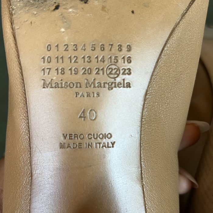 Maison Margiela Maison Margiela Beige Vintage Soft Tabi Heels | Grailed