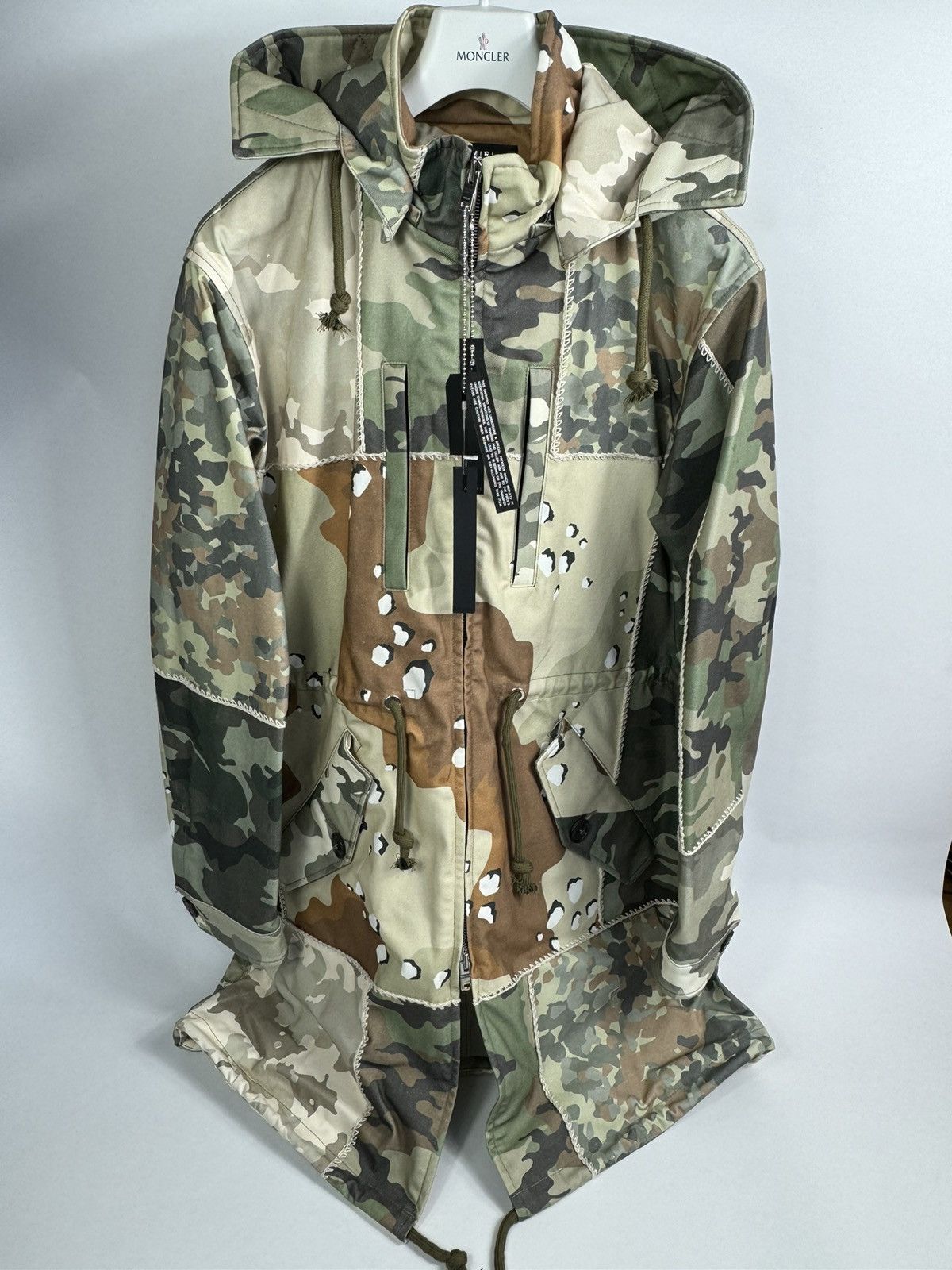 Amiri AMIRI HOODED CAMO PRINT COTTON PARKA JACKET | Grailed