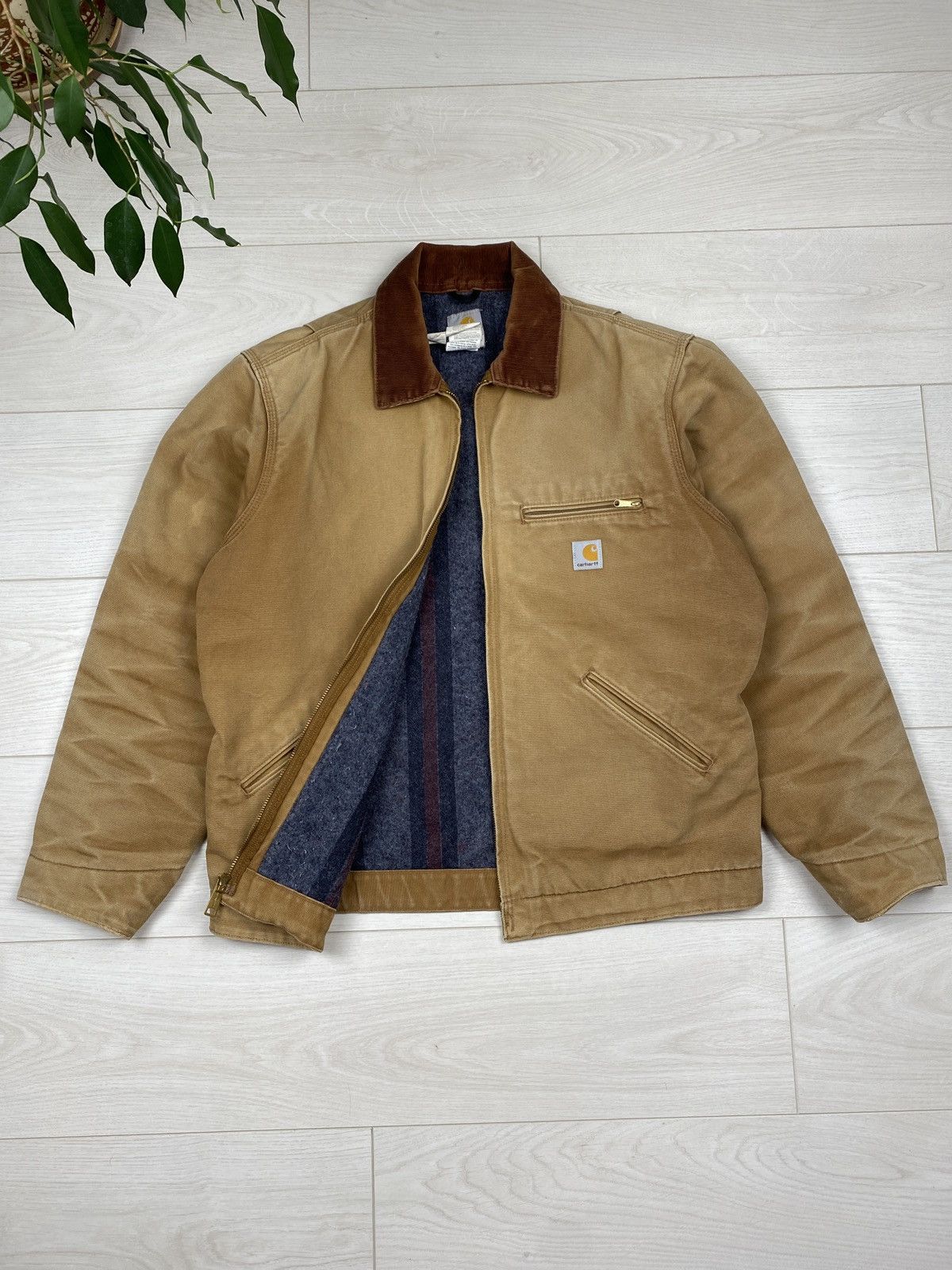 Vintage Vintage Carhartt Denim Detroit Jacket 90s USA | Grailed