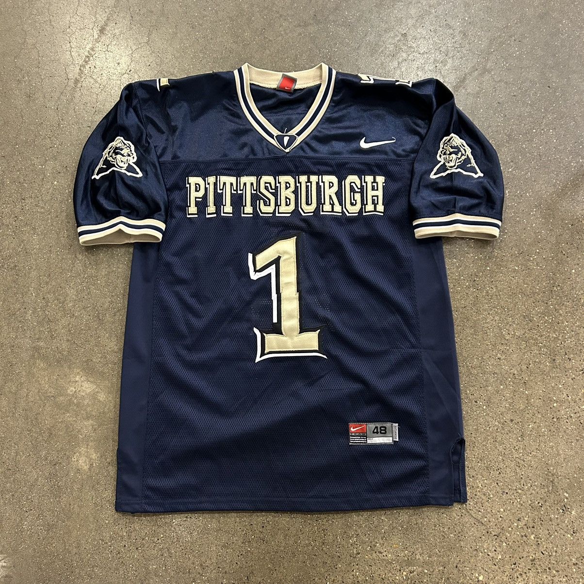Nike × Vintage Navy Vintage Pitt Panthers Larry Fitzgerald Nike Jersey ...