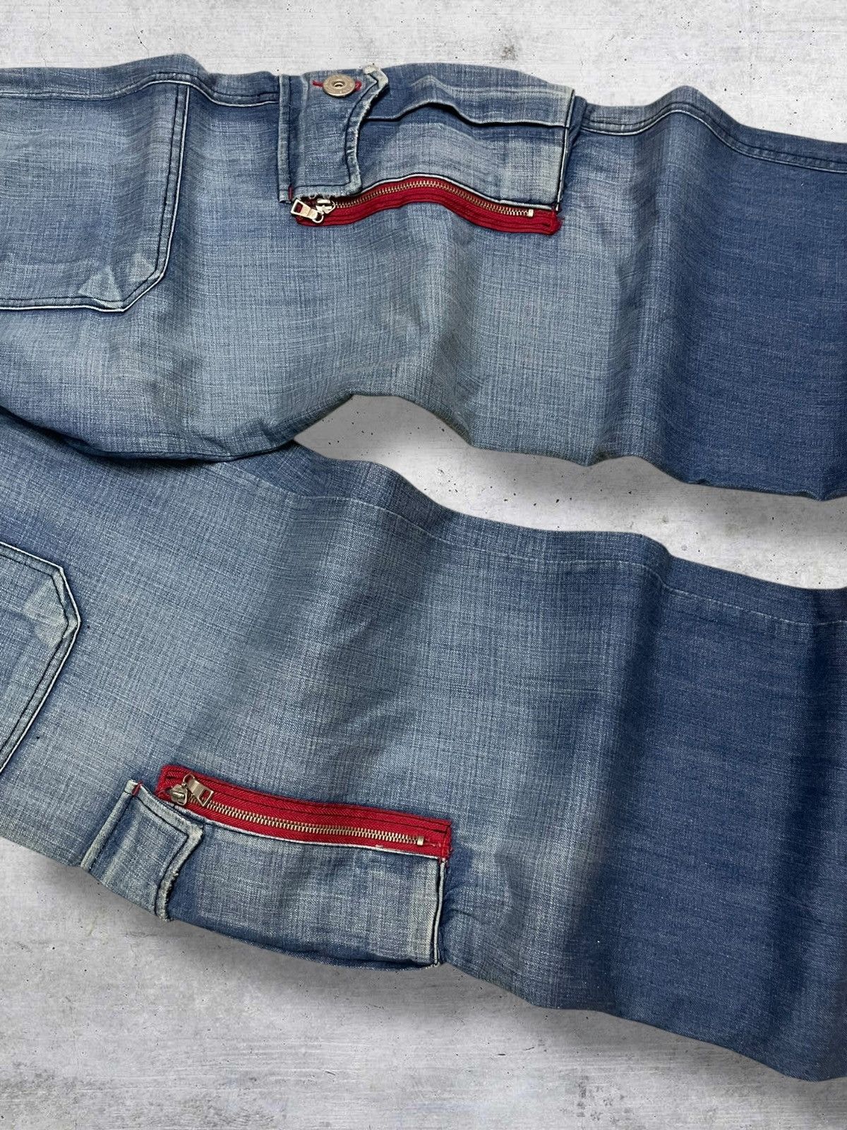 GOA MOUNTED POLICE 1990S JAPAN DESIGNER BAGGY MULTIPOCKET DENIM | Grailed