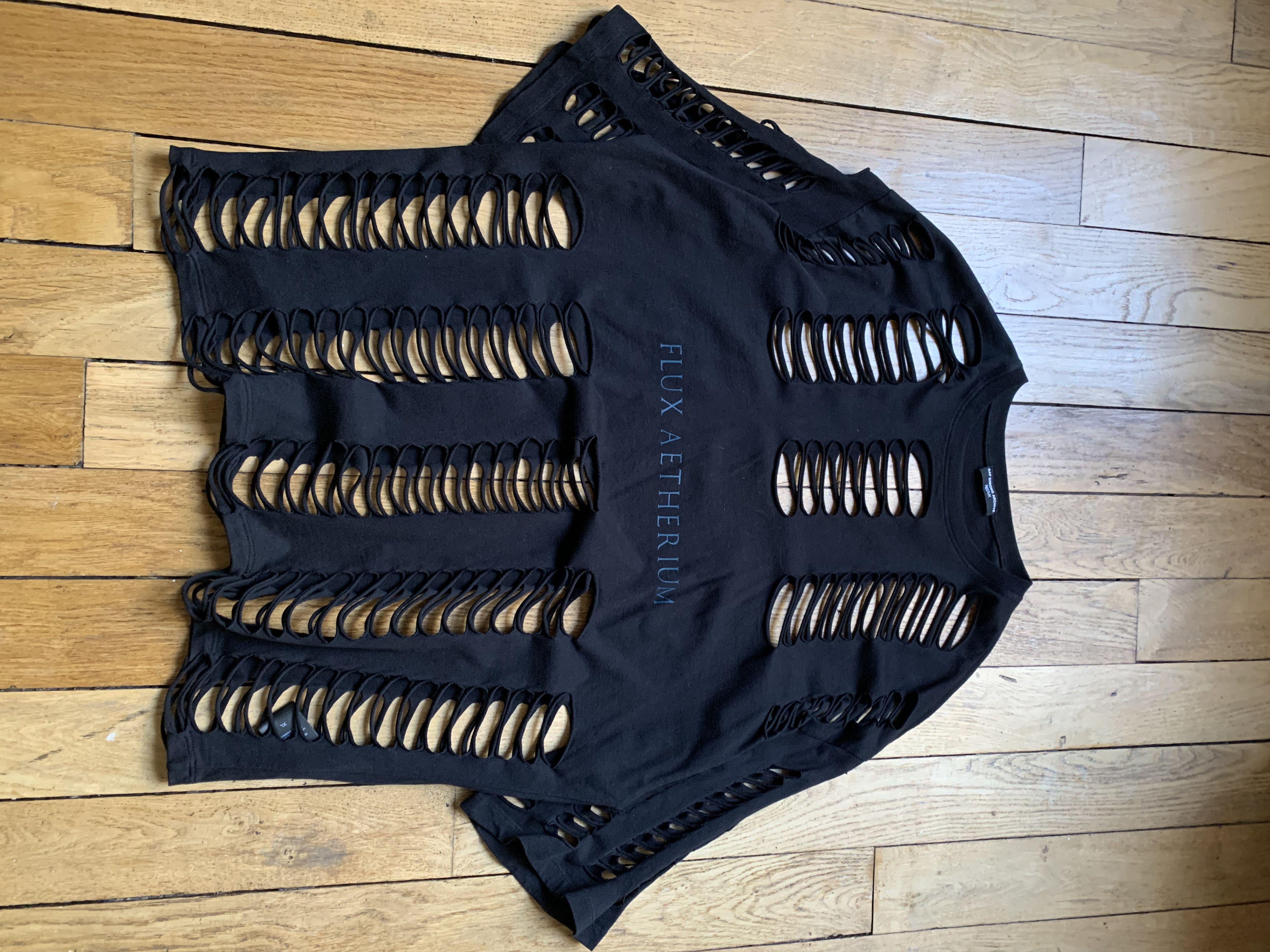 Raf Simons Raf Simons SS06 'Icarus' - Flux Aetherium Laser Cut T-Shirt ...
