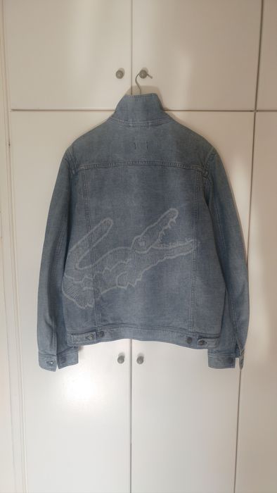 Lacoste Jean Jacket (Crocodile pattern) | Grailed