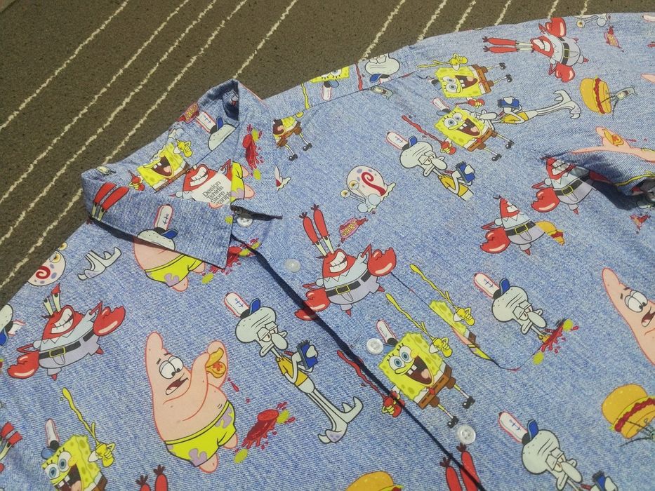 Cartoon Network SpongeBob X granips button up S | Grailed