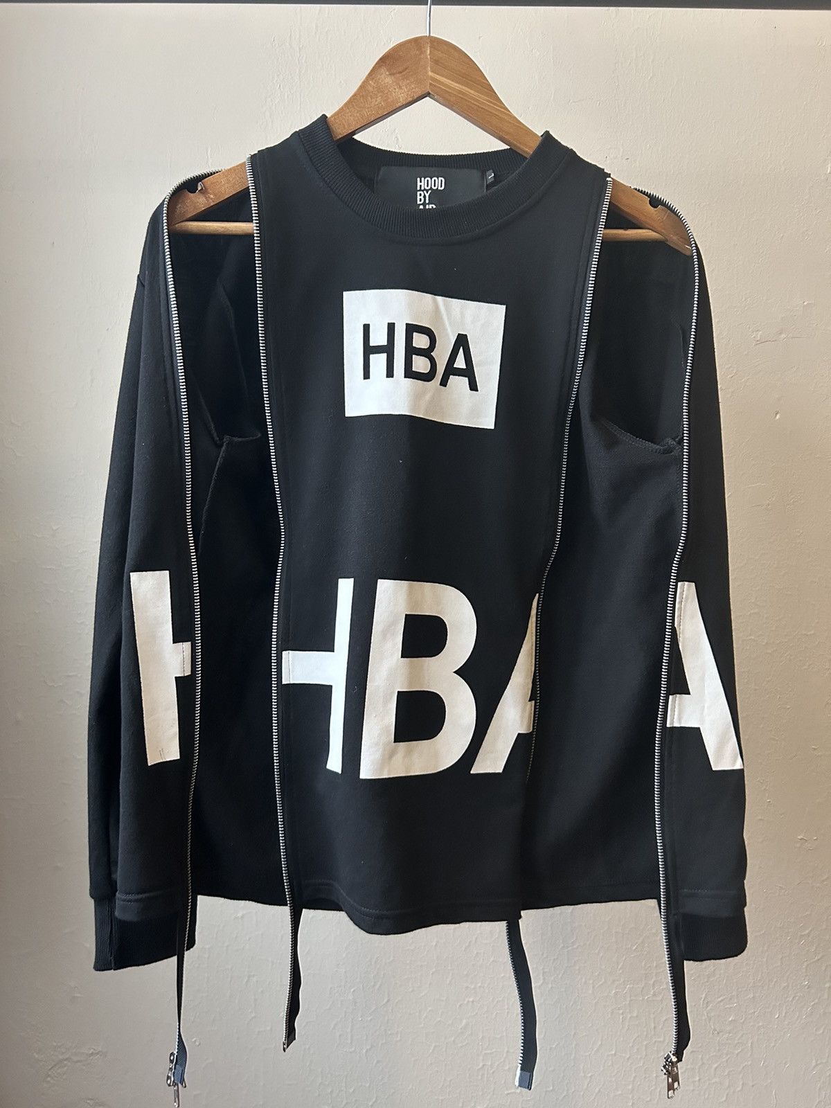 Hood By Air HBA Skeleton X-Ray Double Zip Sweater | Grailed