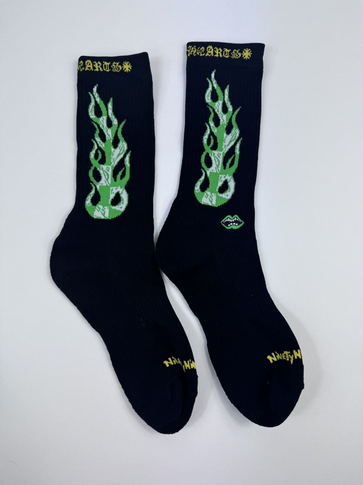 Chrome Hearts CHROME HEARTS FLAME PRINT SOCKS | Grailed