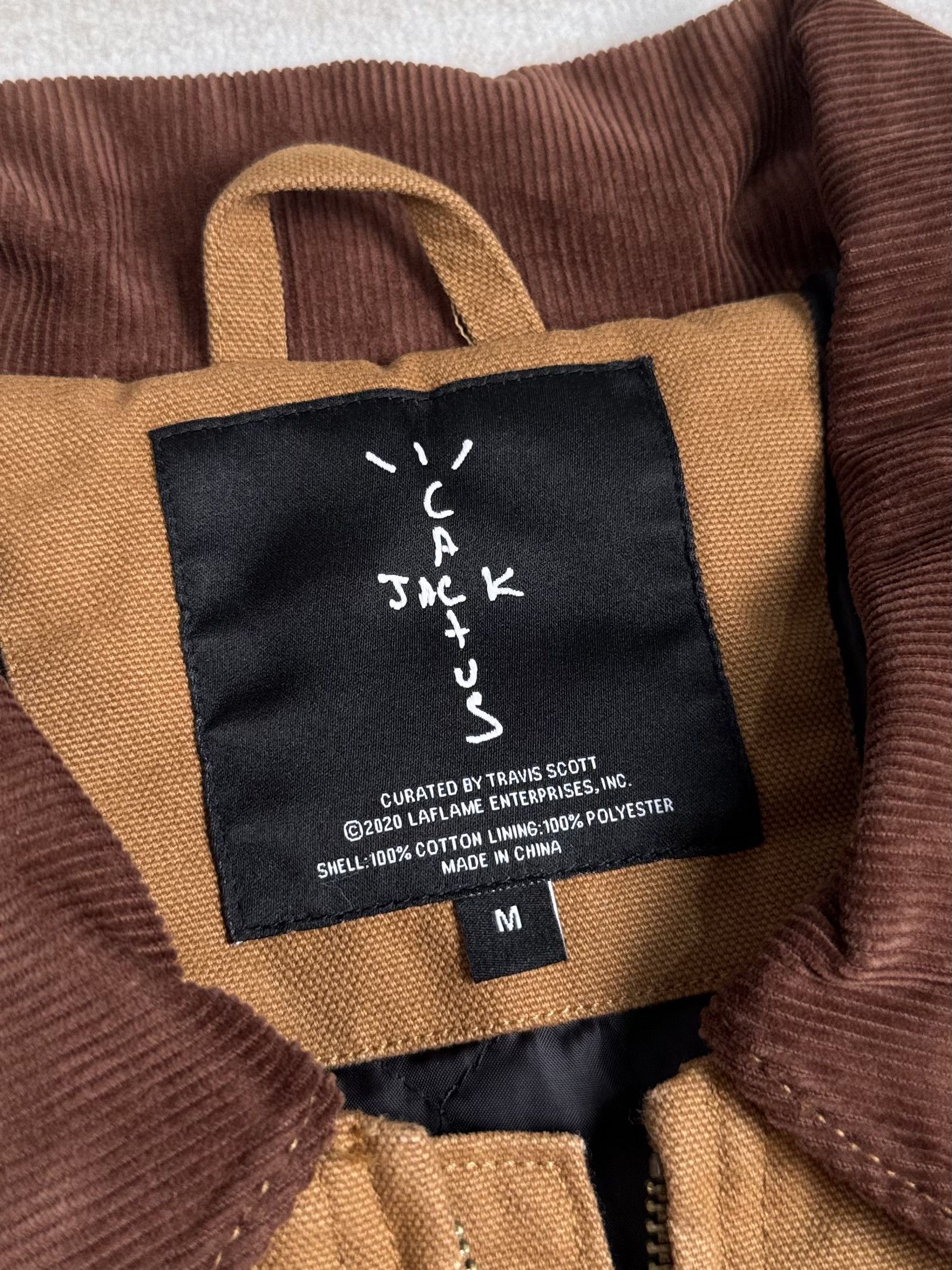 Travis Scott UNWORN* Travis Scott System Work Jacket Tan CACTUS JACK ...