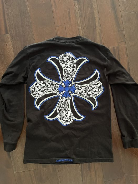 Chrome Hearts Chrome Hearts Blue Cross Long Sleeve Vintage | Grailed