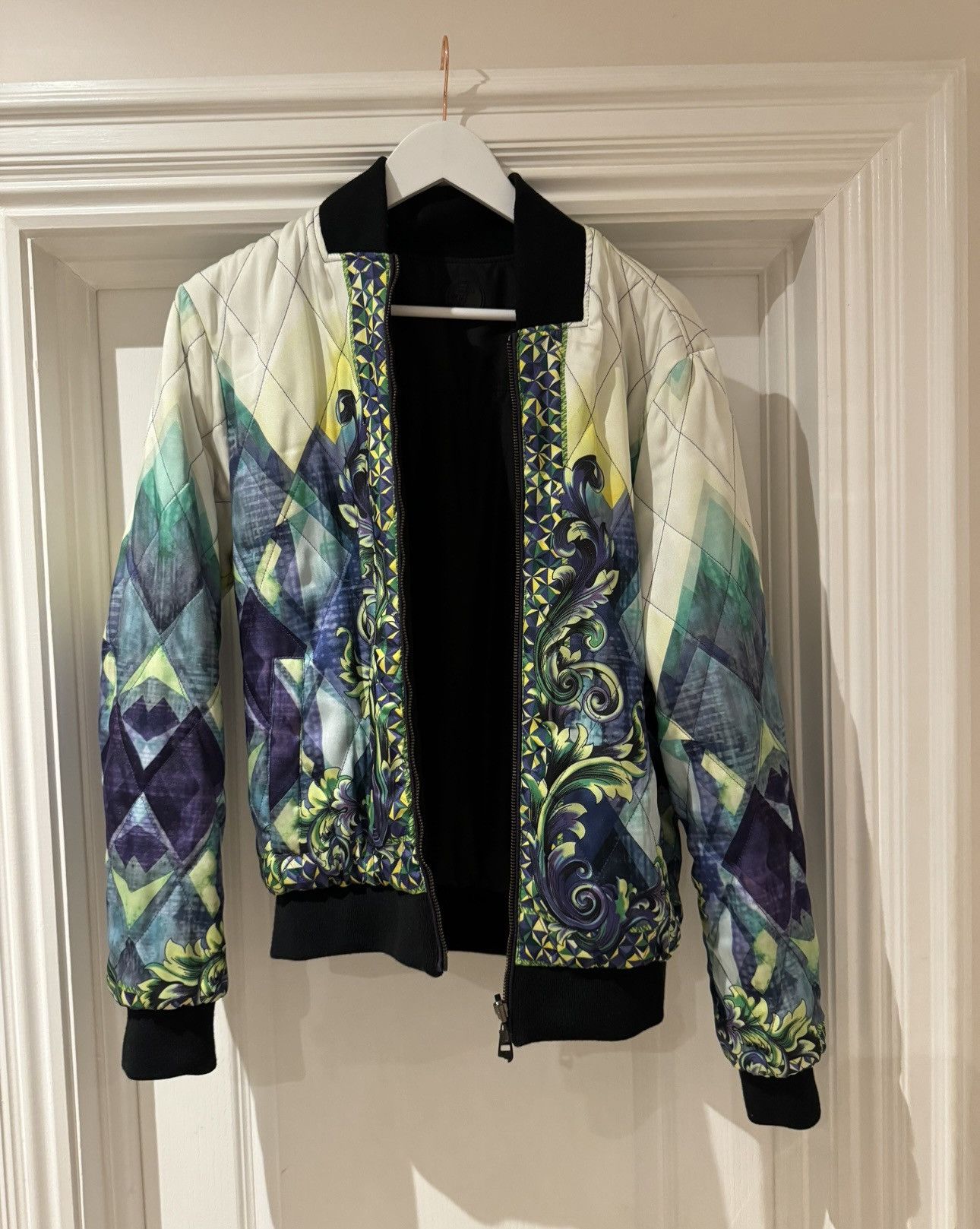 Versace Reversible multi-colour Versace Collection bomber jacket | Grailed