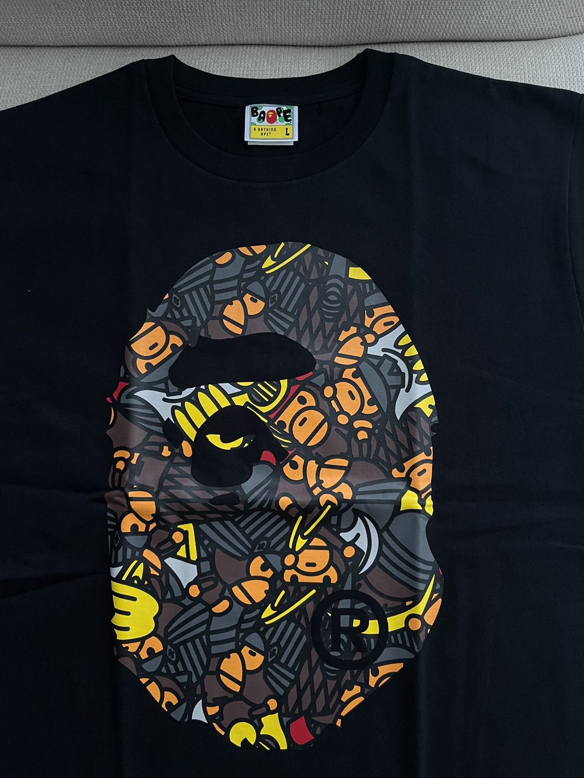 Bape KYOTO MILO BIG APE HEAD TEE | Grailed