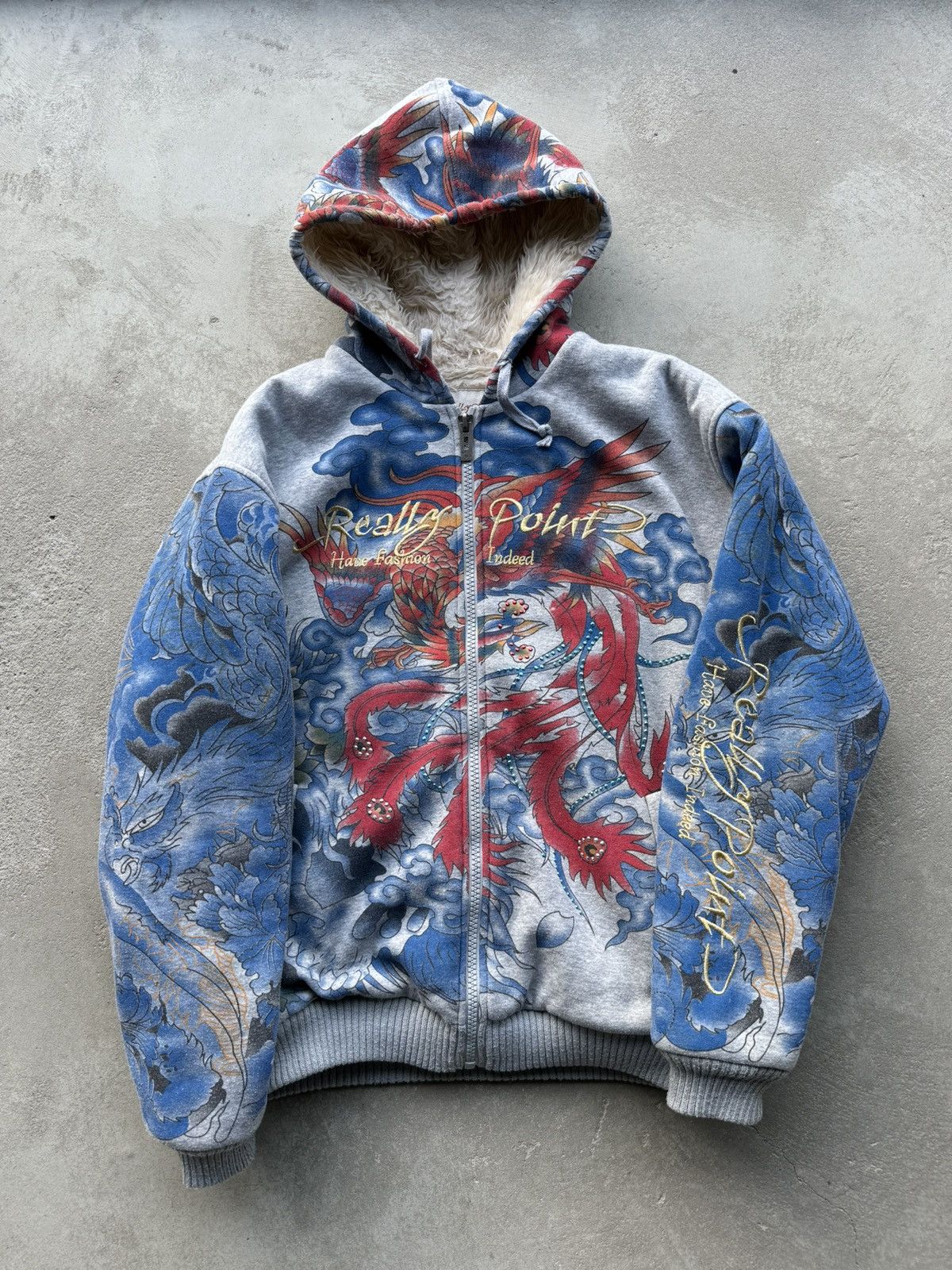 Vintage ️ ️ Really Point Drip Zip hoodie | Grailed