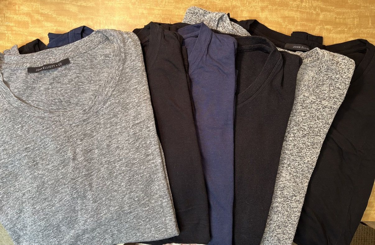 John Elliott Lot of 6 John Elliott Tees - Sz. 5 - 1 LS, 5 SS | Grailed