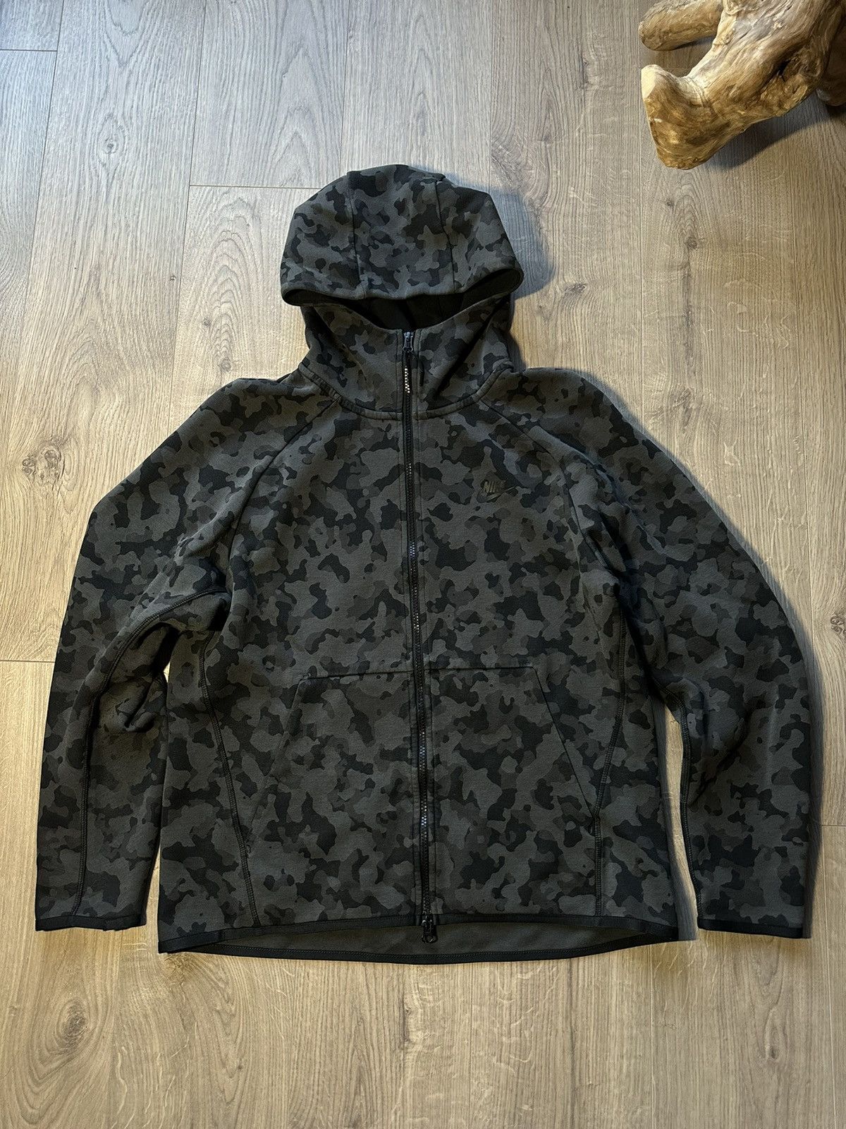 Nike Nike Tech Fleece Camo Zip Hoodie Y2K Drill | Grailed
