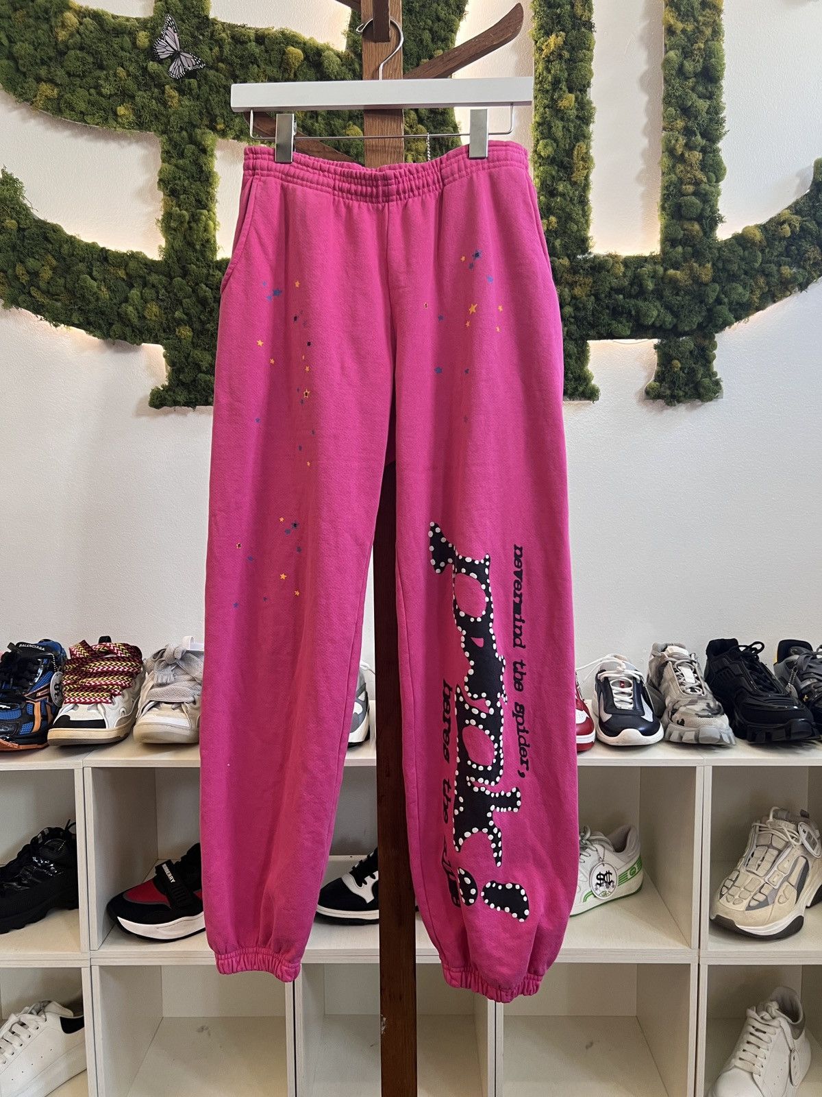 Spider Worldwide Spider Thug Pink Sweatpants | Grailed
