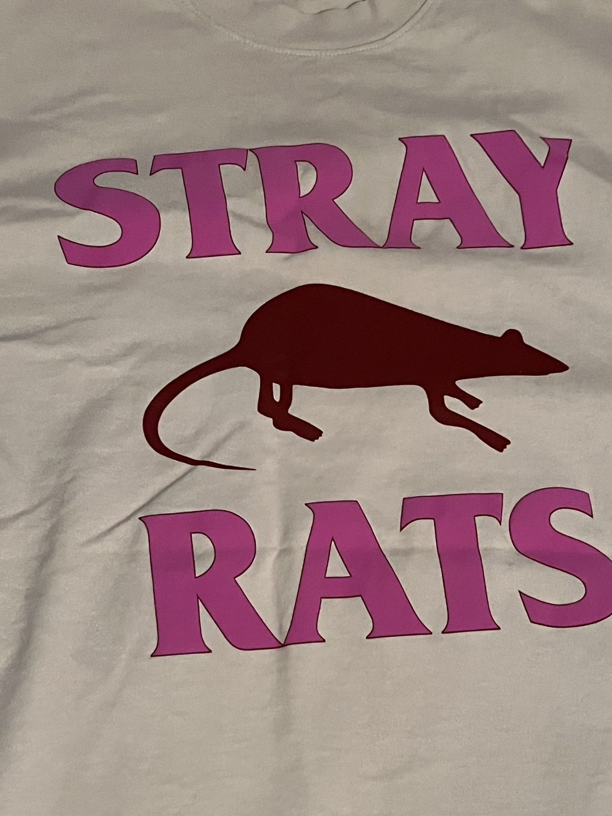 Stray Rats stray rats rodentcide tee white/pink | Grailed