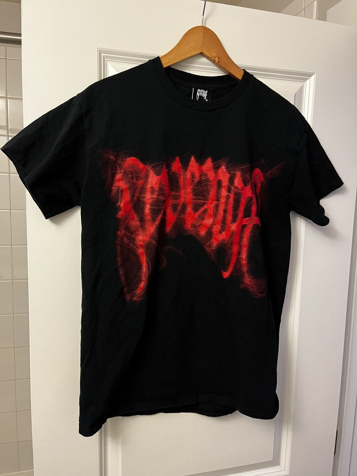 Revenge Revenge - Red Smoke Skull T-Shirt | Grailed
