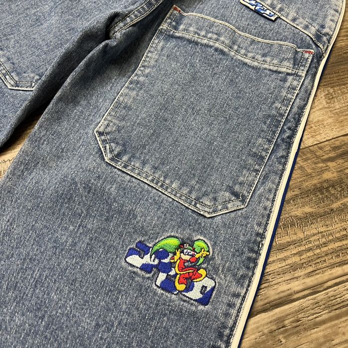 Vintage kids 24W Crazy vintage 90’s jnco denim wide jeans | Grailed