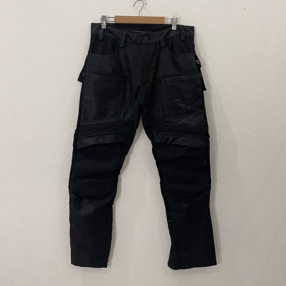 Black × Streetwear Vintage Field Core X Cordura Biker Racing Pants ...