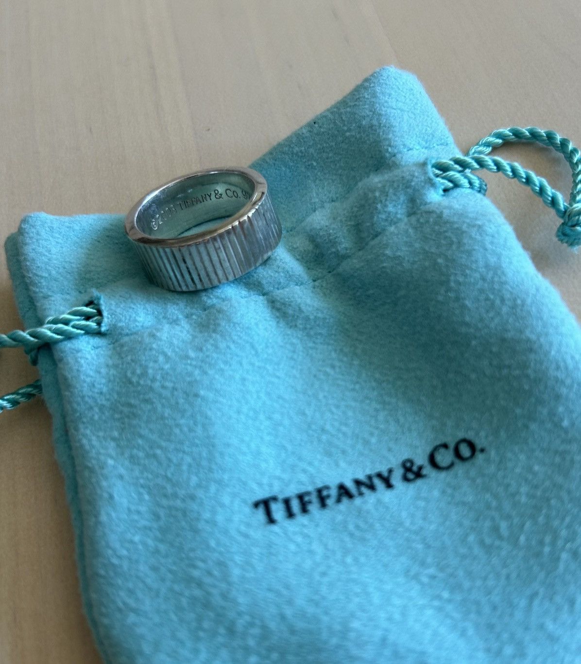 Tiffany & Co. Size 6 Tiffany & Co Coin Edge Ring in Sterling Silver ...
