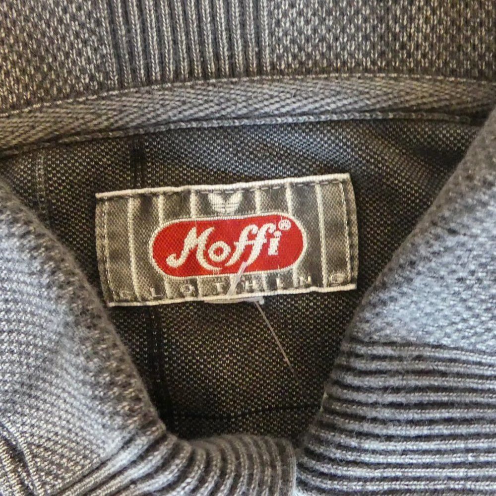Vintage Moffi Clothing Vintage Dark Grey Medium Polo Shirt | Grailed