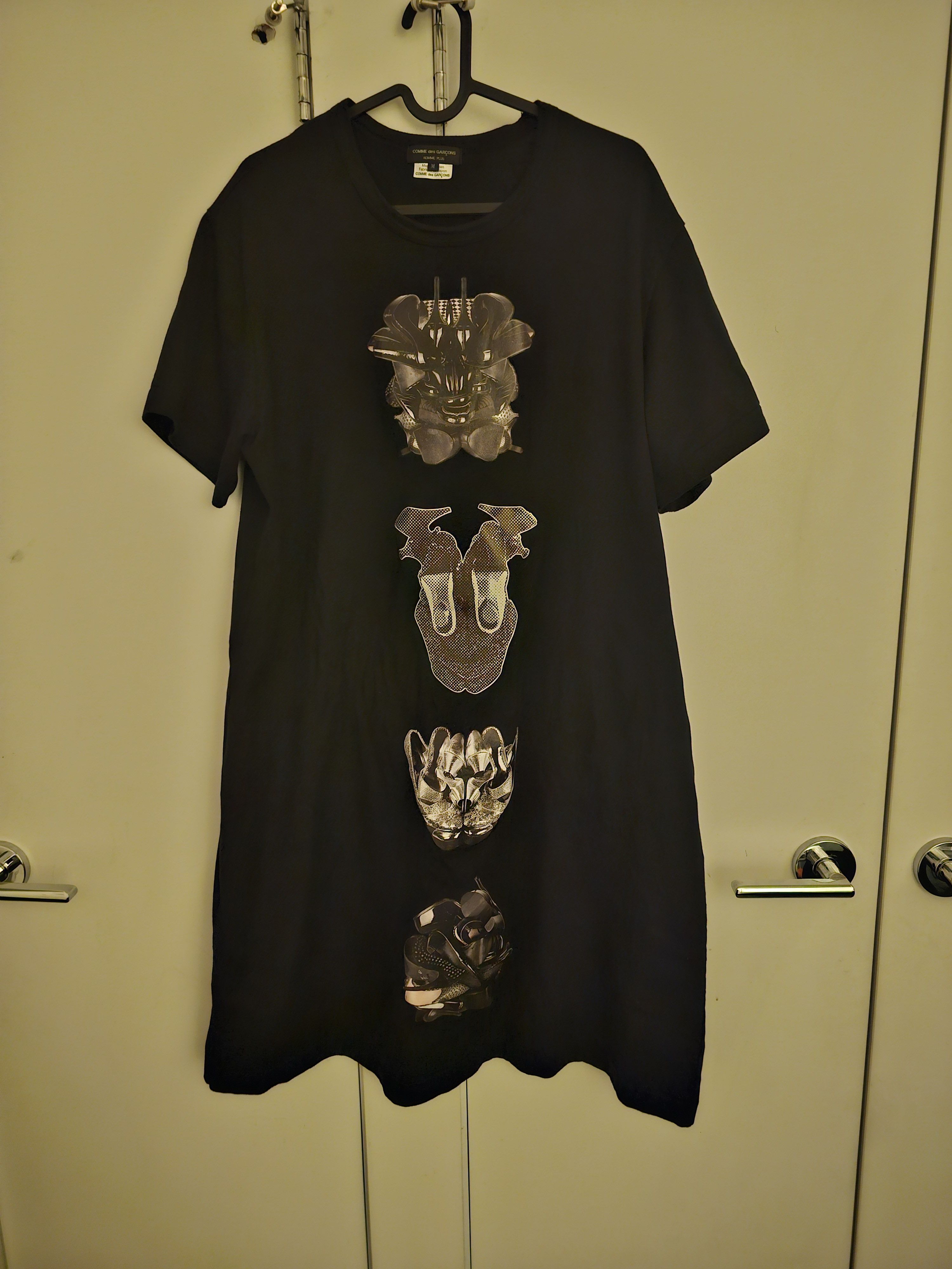 Comme Des Garcons Homme Plus CDG Homme Plus Graphic Print Long Tshirt ...