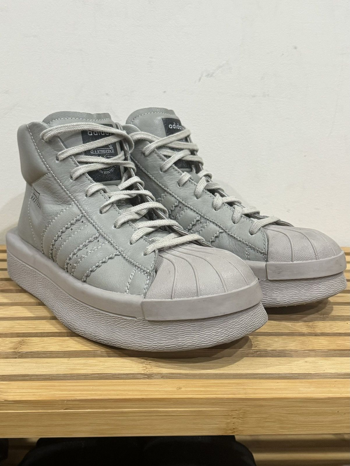 Adidas × Rick Owens Rick Owens Adidas Mastodon Pro Pearl Grey US6.5 ...