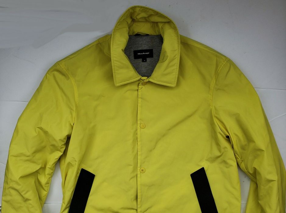 Mackage $590 MACKAGE Yellow Water-Repellent Teflon-Coated Jacket 38 ...