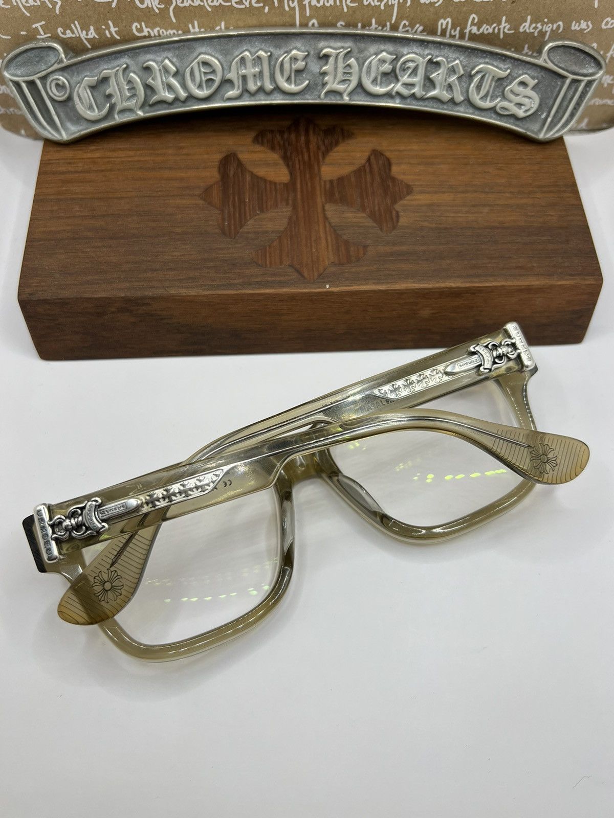 Chrome Hearts Chrome Hearts Box Officer Glasses | Grailed