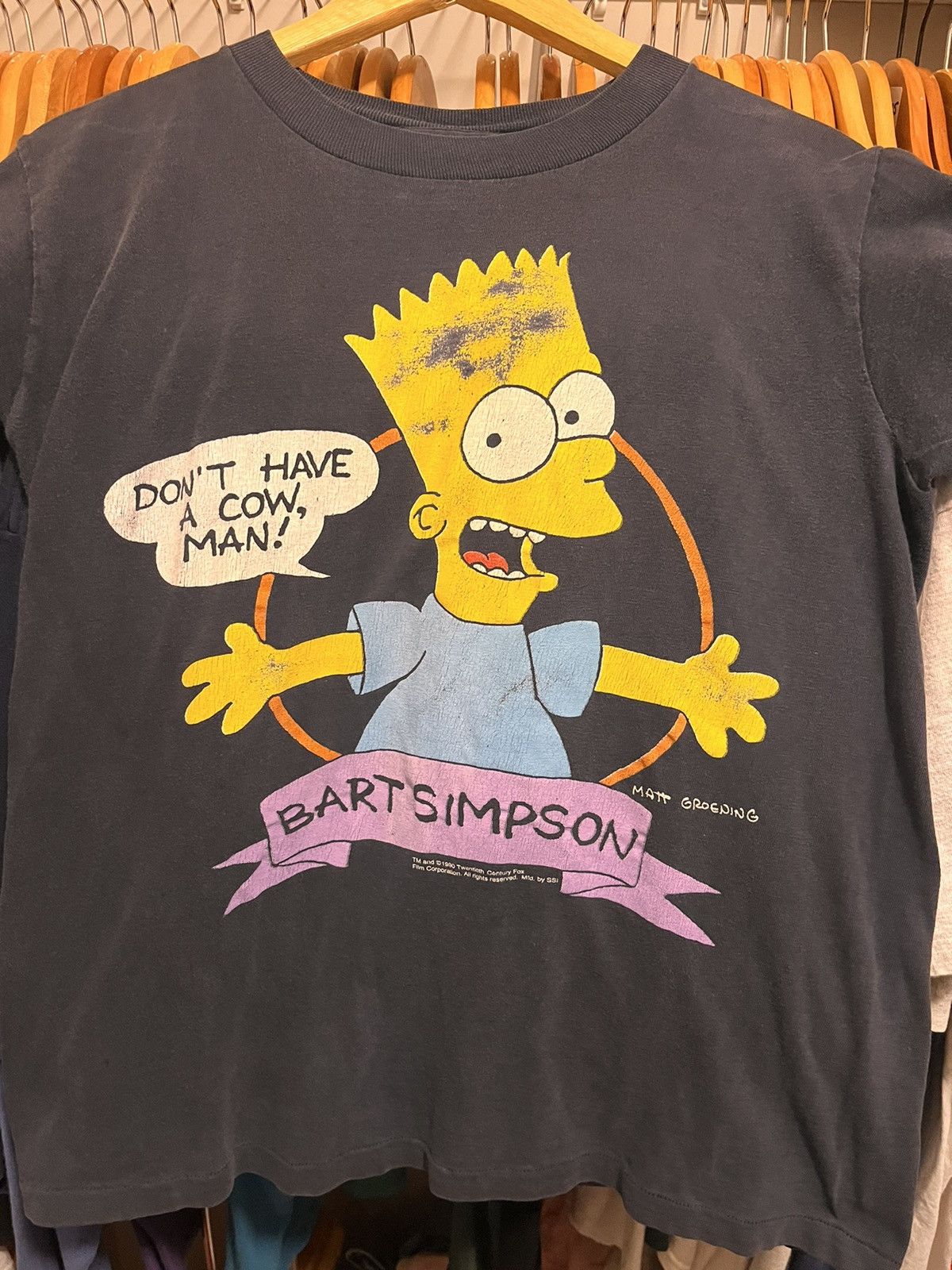 The Simpsons × Vintage 90s Bart Simpson faded graphic t shirt | Grailed