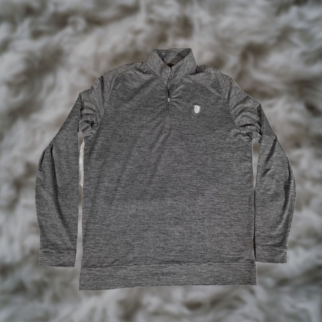Vintage Johnnie-O Vaughn Mens 1/4 Zip Striped Performance Pullover ...