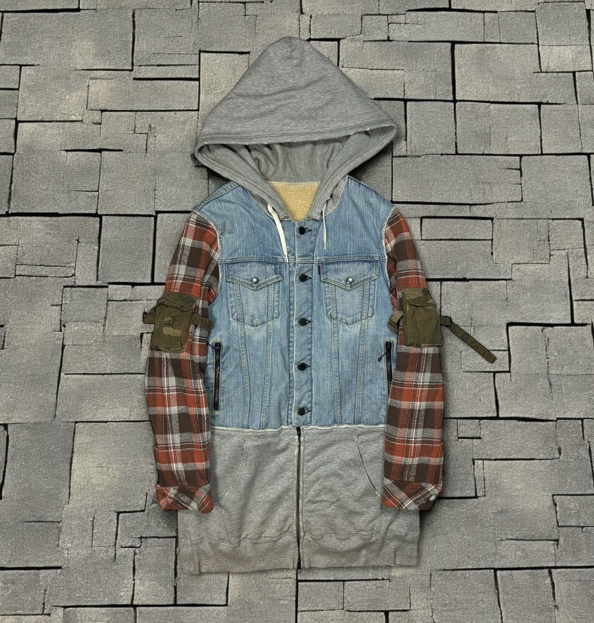 Number (N)ine AW05 Number Nine Hooded Hybrid Docking Jacket | Grailed