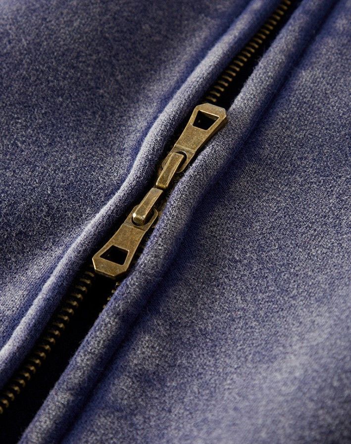 Vintage Blue Batik Fleece Zippered Hoodie | Grailed