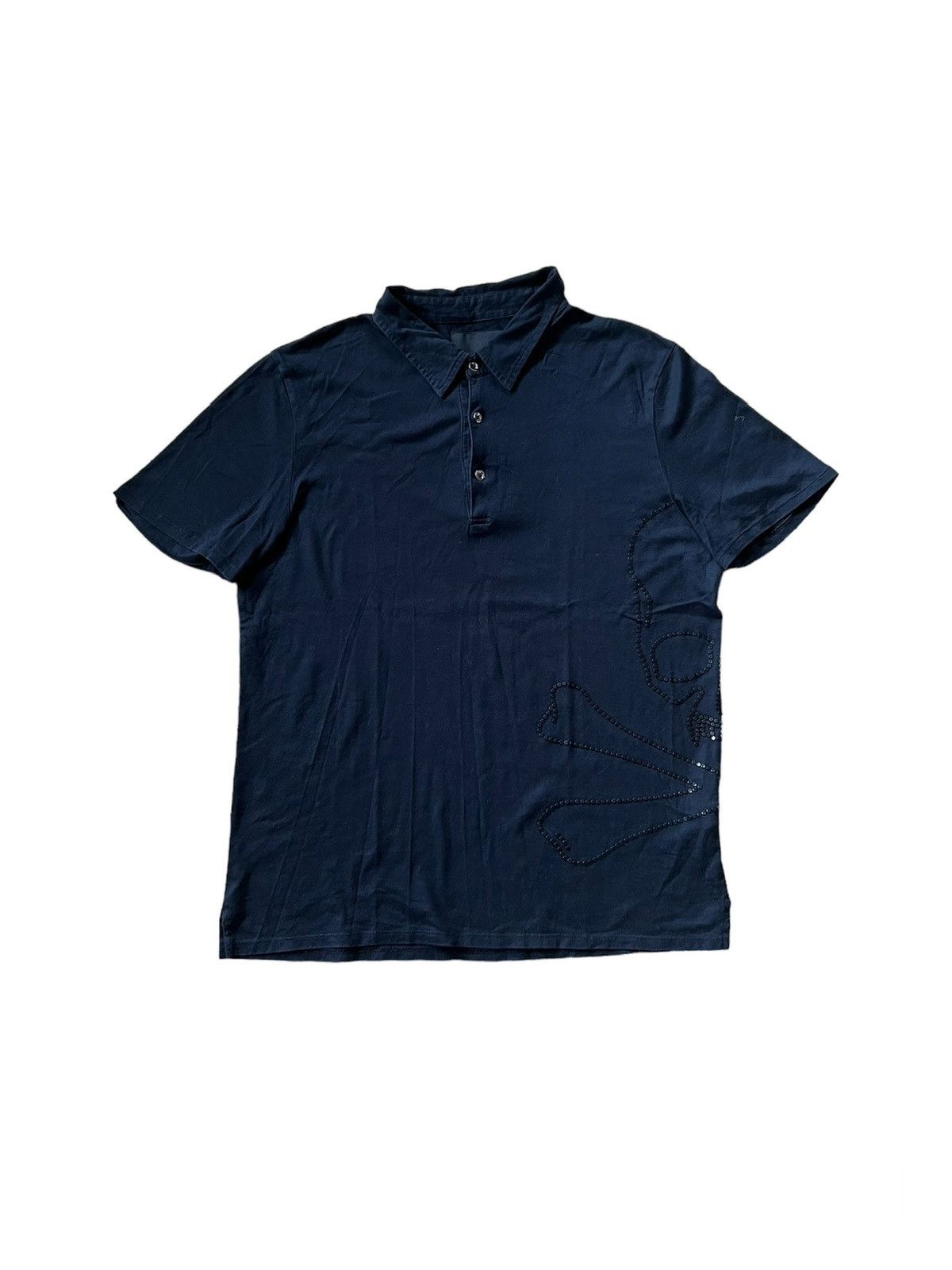 Roen Roen X Semantic Design 3D Skull Side Print Polo | Grailed