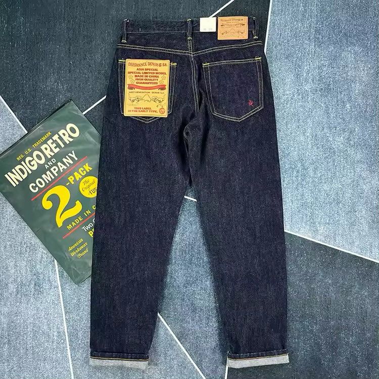 Vintage 14oz Red Selvedge Denim Jeans | Grailed