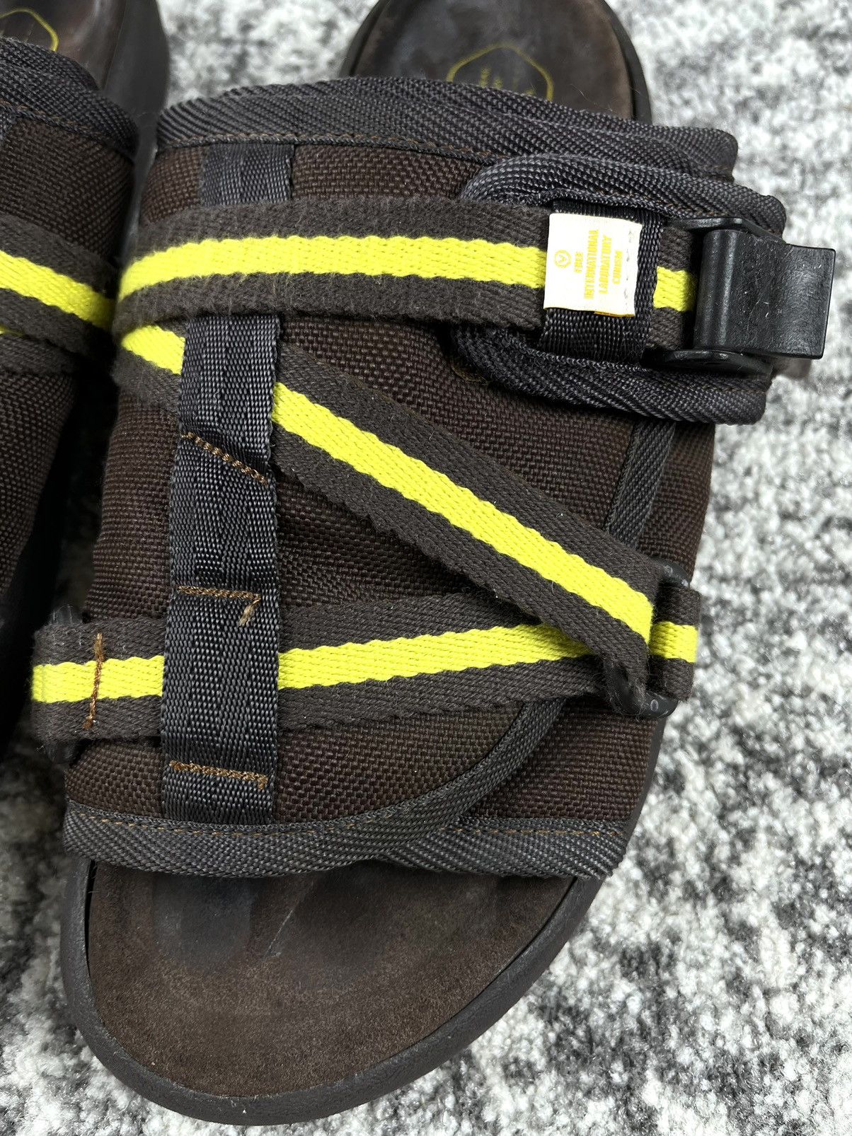 Visvim Visvim Brown Stripe Christo Sandals L | Grailed