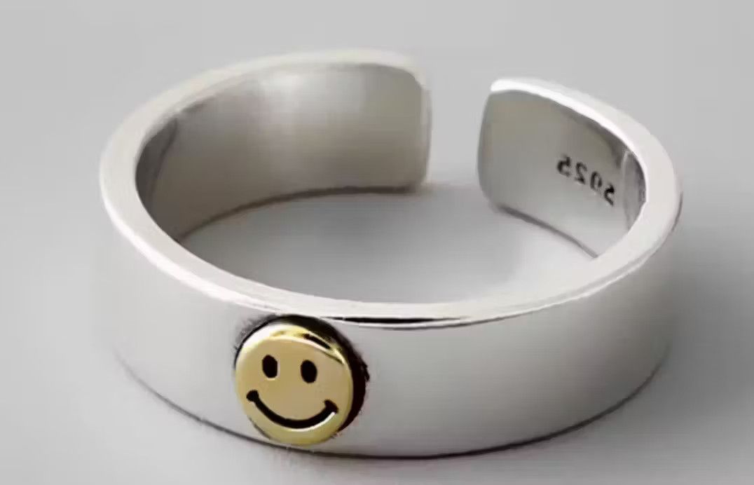 Streetwear Cute Smile Ring | Grailed