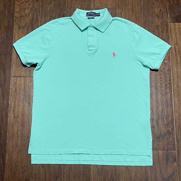 Ralph Lauren Vintage POLO RALPH LAUREN Teal Golf Rugby Polo Shirt | Grailed