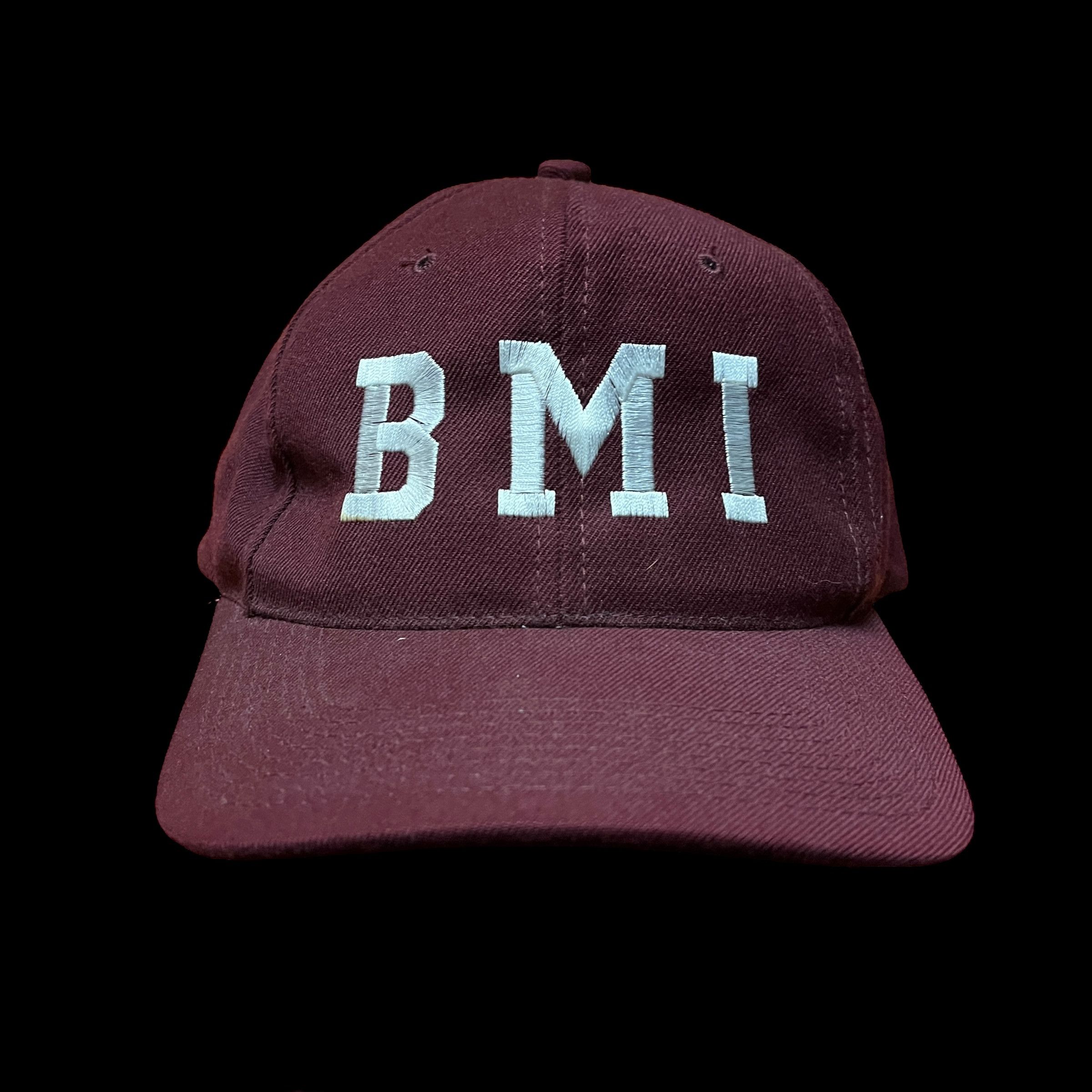 Japanese Brand × Streetwear × Vintage Vintage Maroon BMI Snapback Hat ...