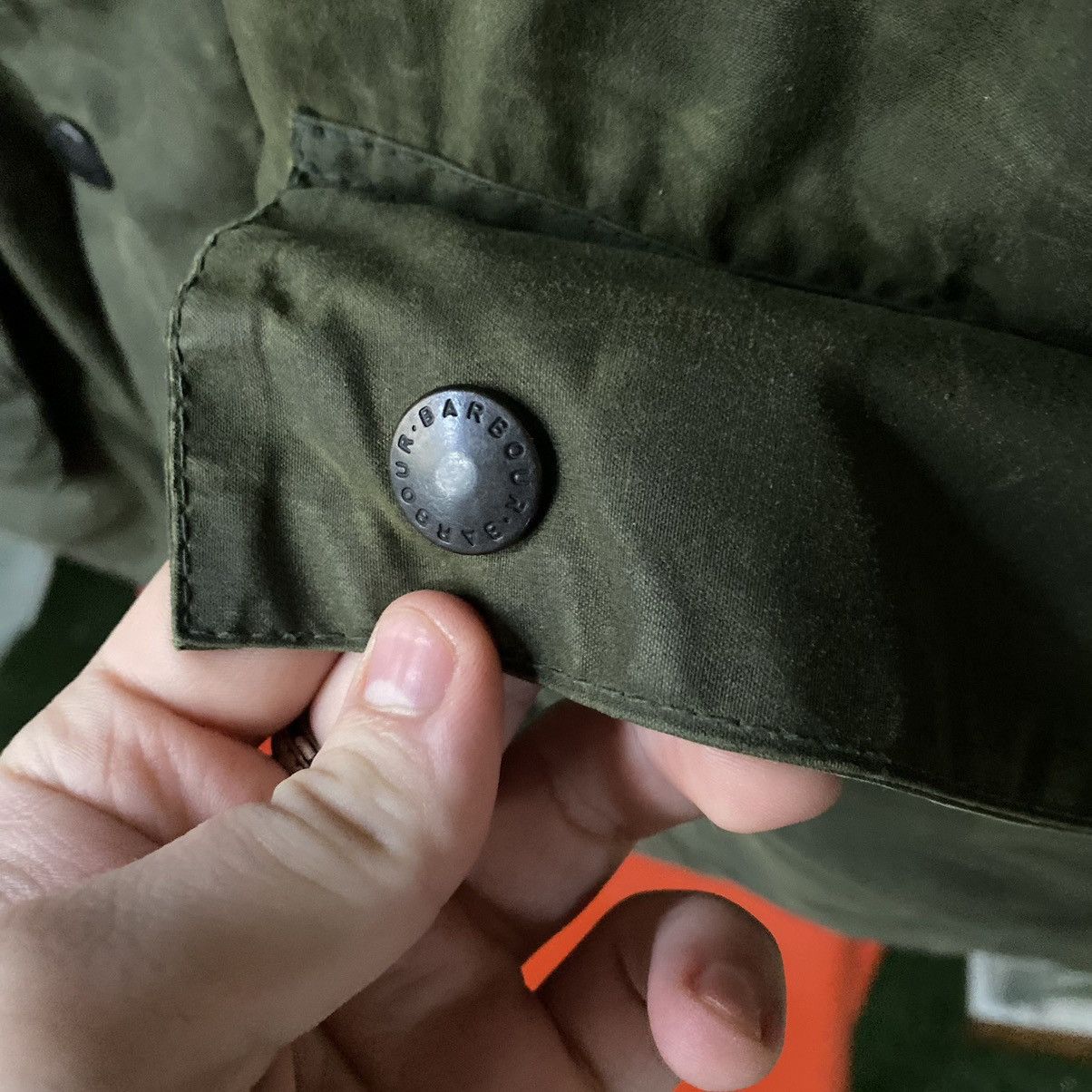 Barbour Vintage Barbour Waxed Chore Jacket Forest Green | Grailed