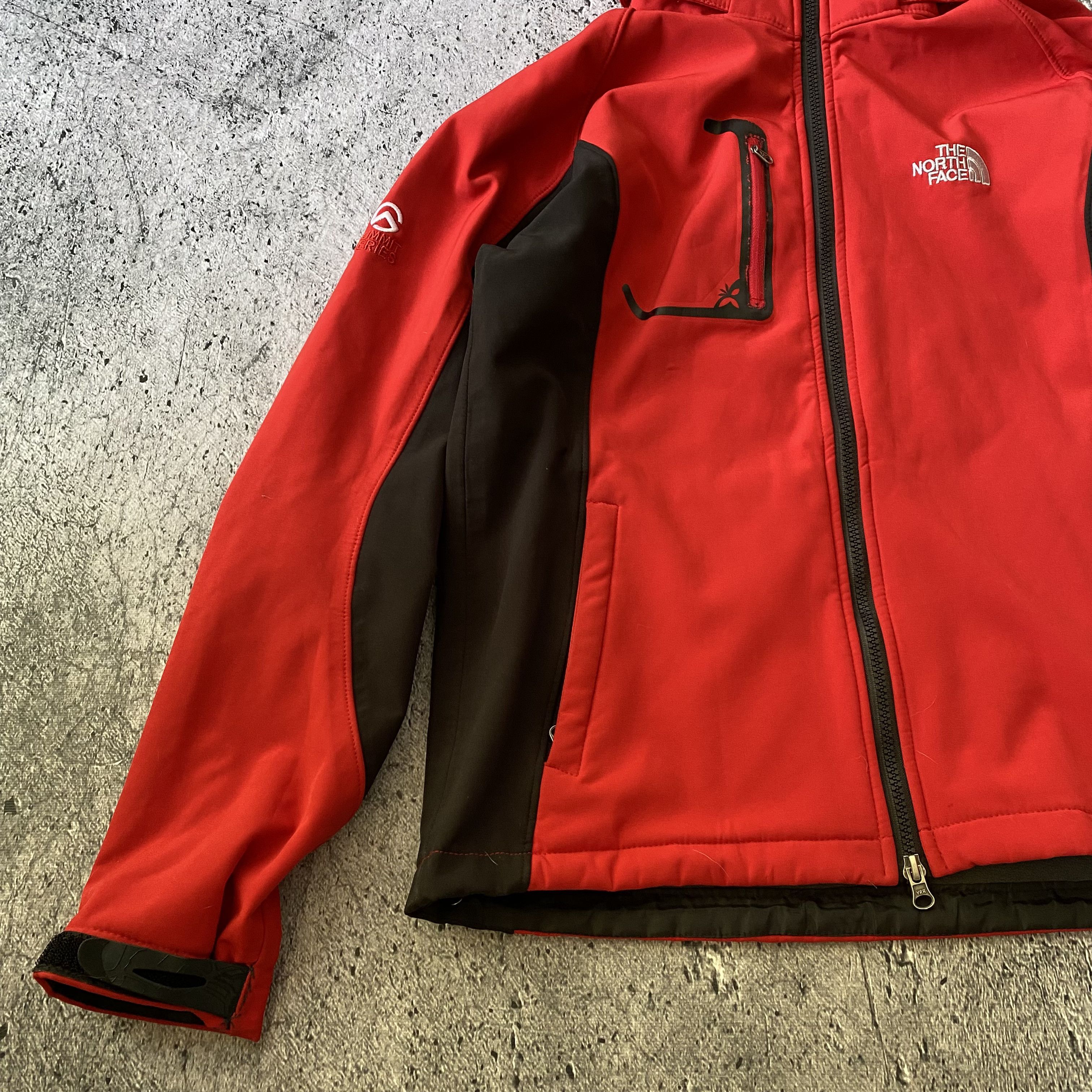 Vintage Vintage The North Face Soft Shell Fleece Jacket Red | Grailed