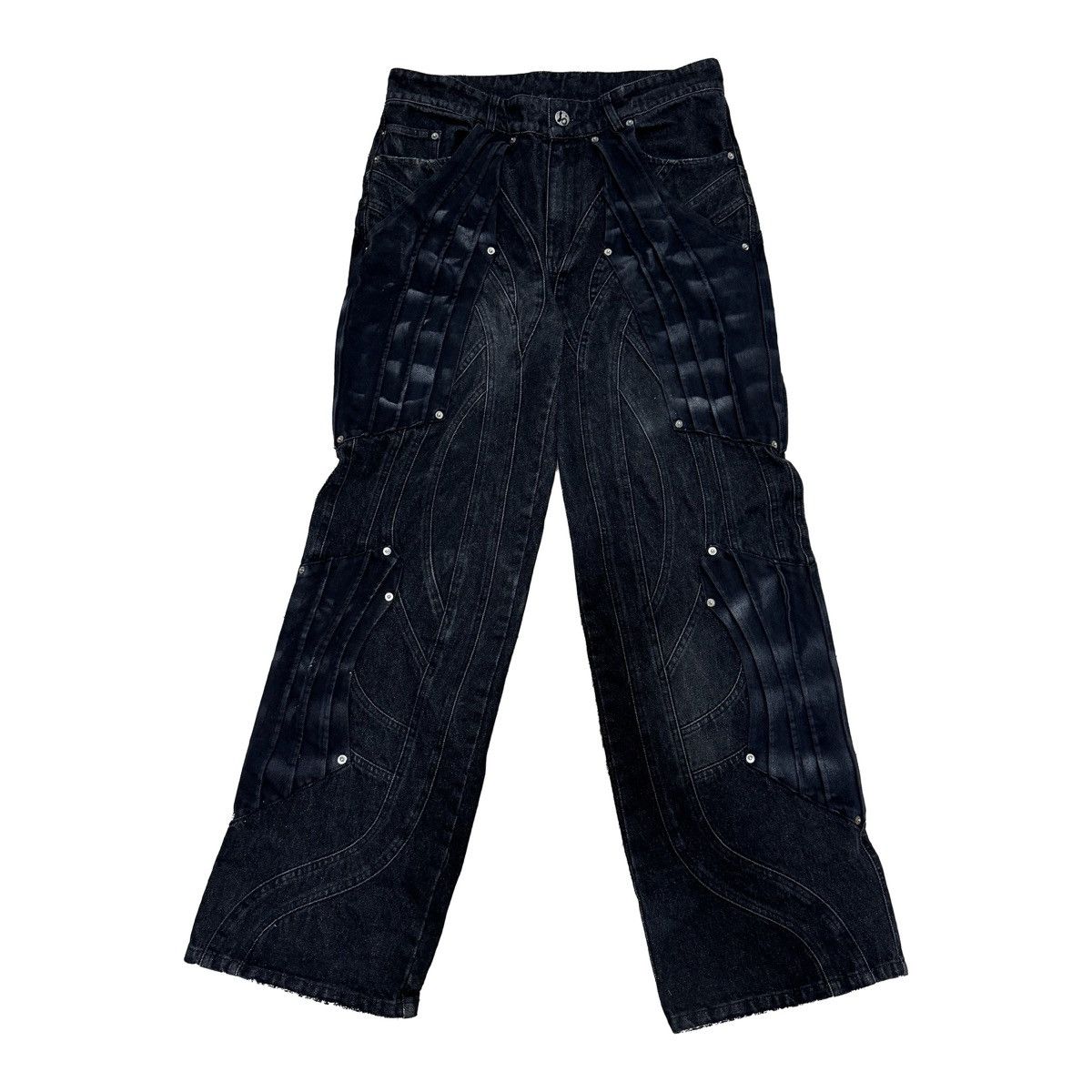 Bad Son Badson ‘Circuit’ layered denim pants | Grailed