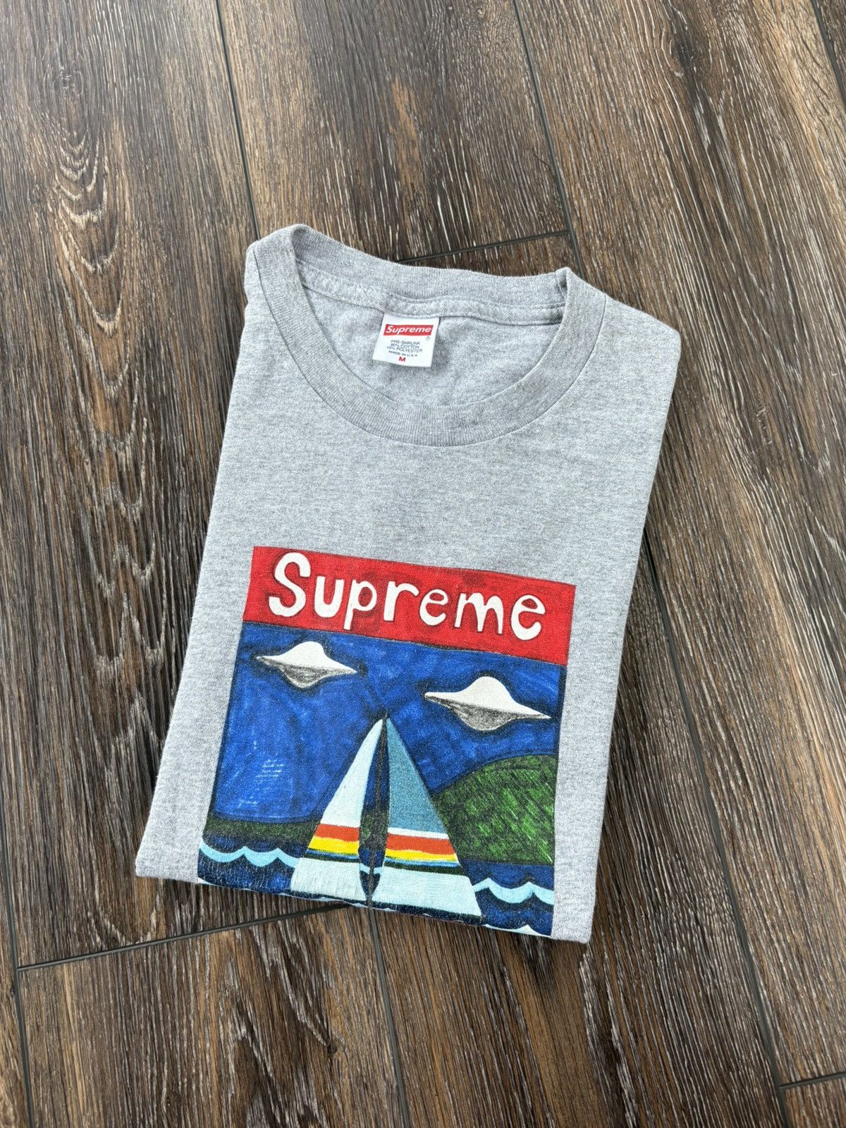 Supreme Supreme Sailboat Tee SS20 Grey | Grailed