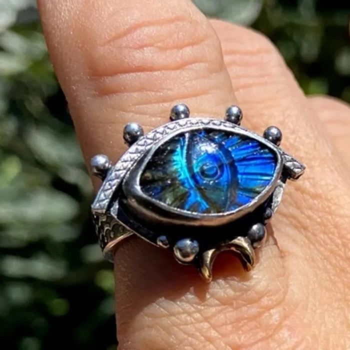 Vintage Blue Eye Ring Size 7 8 9 10 | Grailed