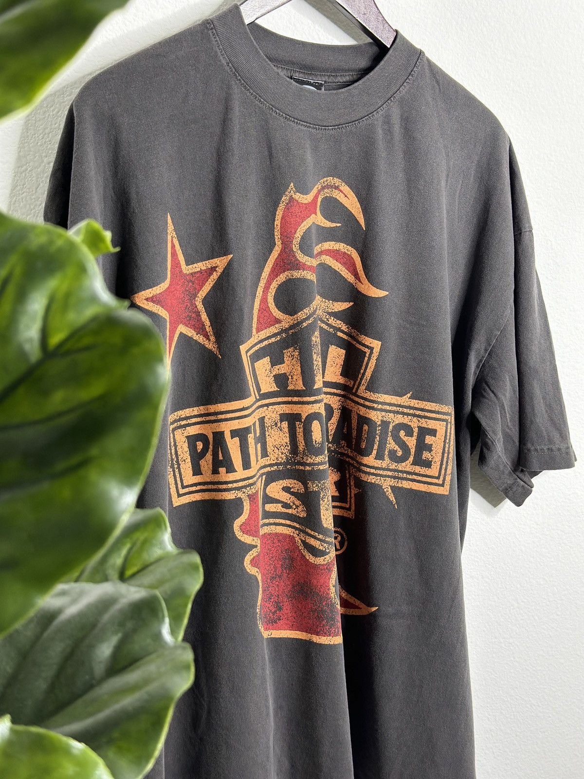 HELLSTAR Hellstar Studios Biker Tour Tee Vintage Black | Grailed