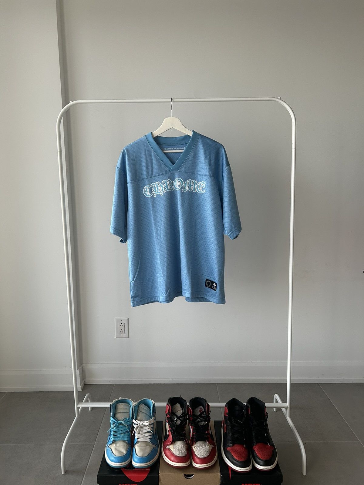 Chrome Hearts Chrome Hearts Blue Mesh Jersey | Grailed