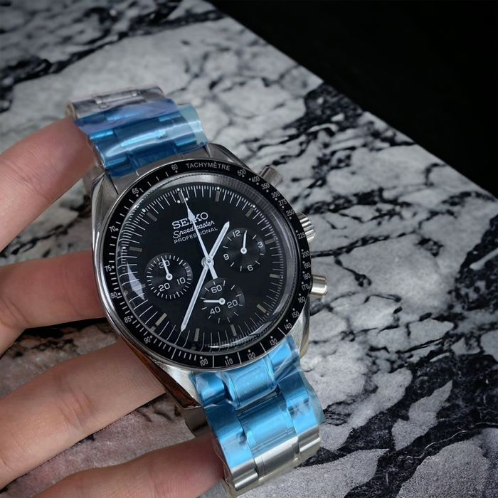 Seiko Seiko Mod Speedmaster Professional Chronograph Steel Watch | Grailed