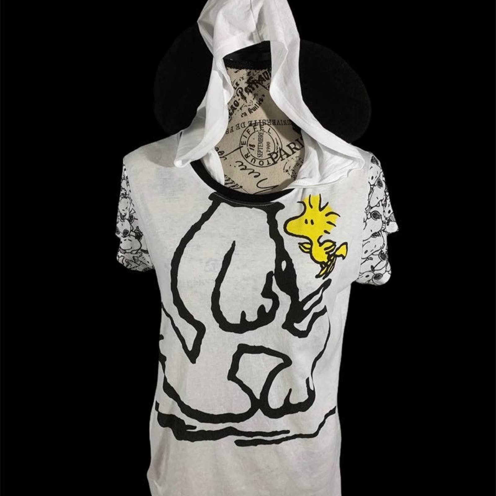 Peanuts Peanuts Snoopy Hooded Shirt Woodstock Dog Ears on Hood | Grailed