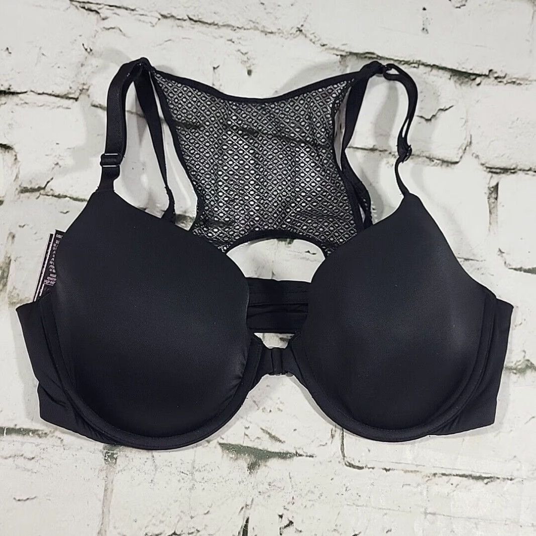Victoria's Secret Victorias Secret Black Bra Mesh Back Sz 36C | Grailed